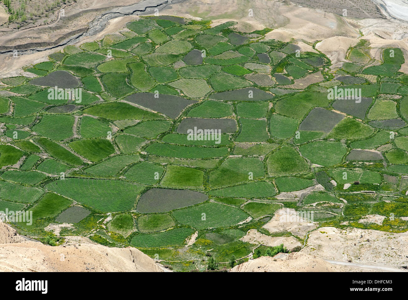 Aerial view rural green field hi-res stock photography and images - Alamy