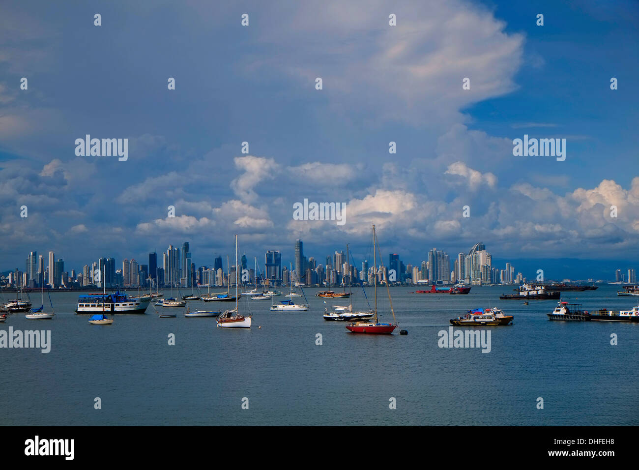 Panoramic view of Panama City capital of the Republic of Panama Stock ...