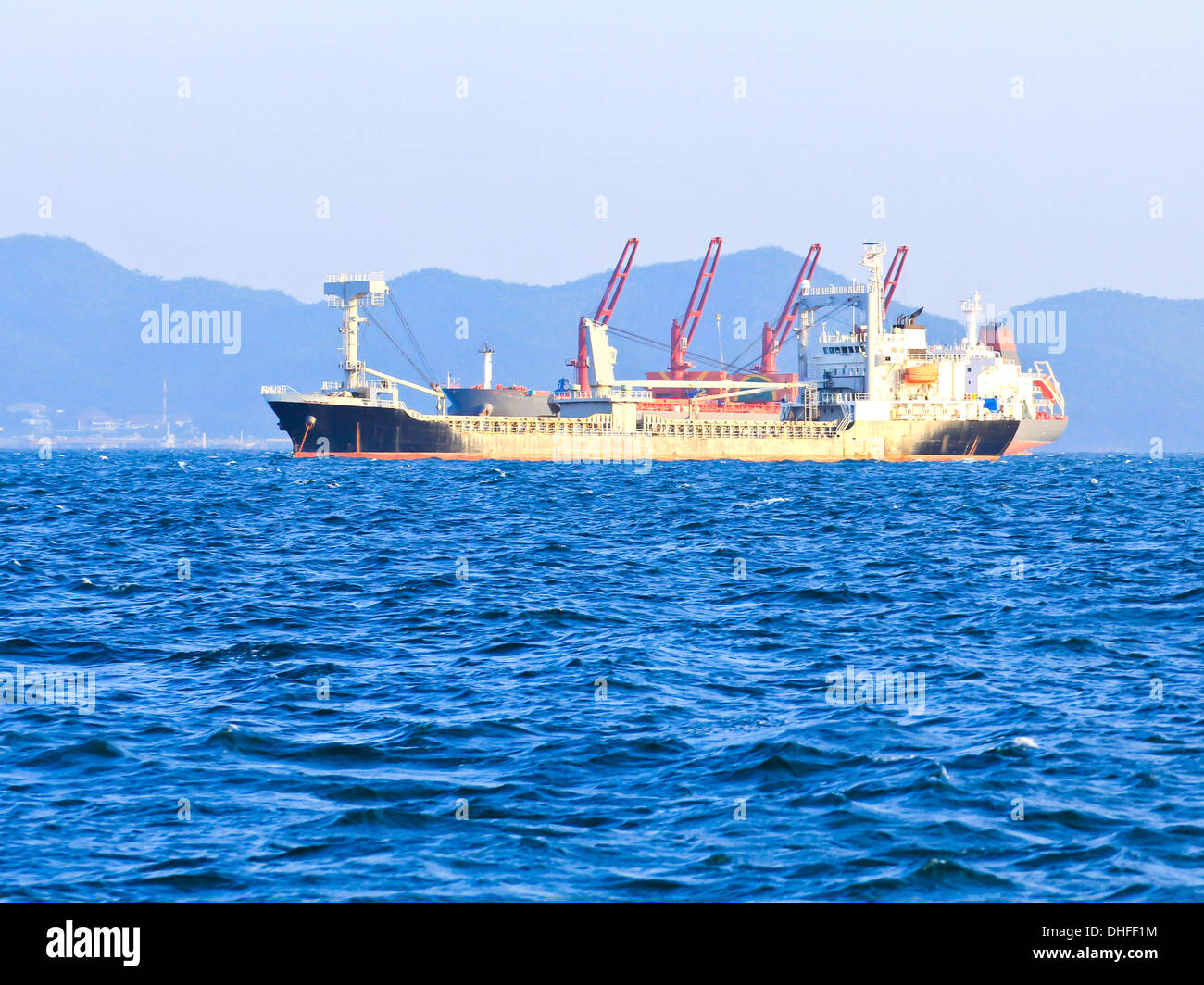 Large ship on sea Stock Photo - Alamy