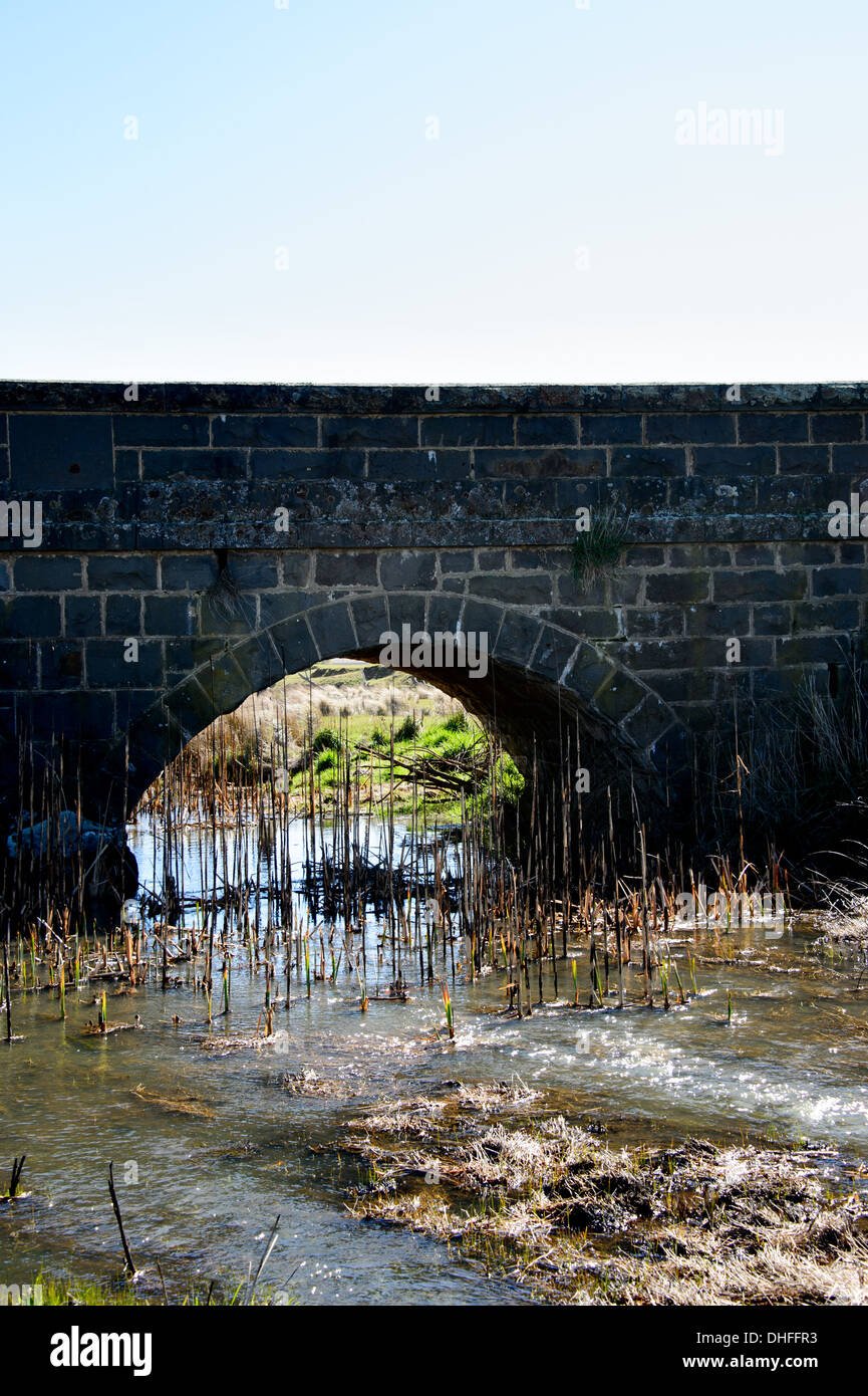 Bluestone Bridge Retail Background Stock Photo - Alamy