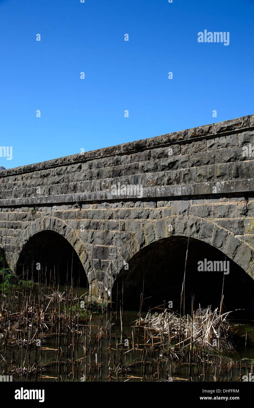 Bluestone Bridge Retail Background Stock Photo - Alamy