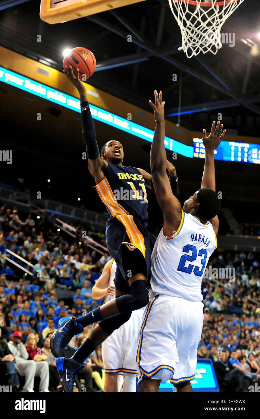 Los Angeles, CA, USA. 8th Nov, 2013. Drexel Dragons guard Tavon Allen ...