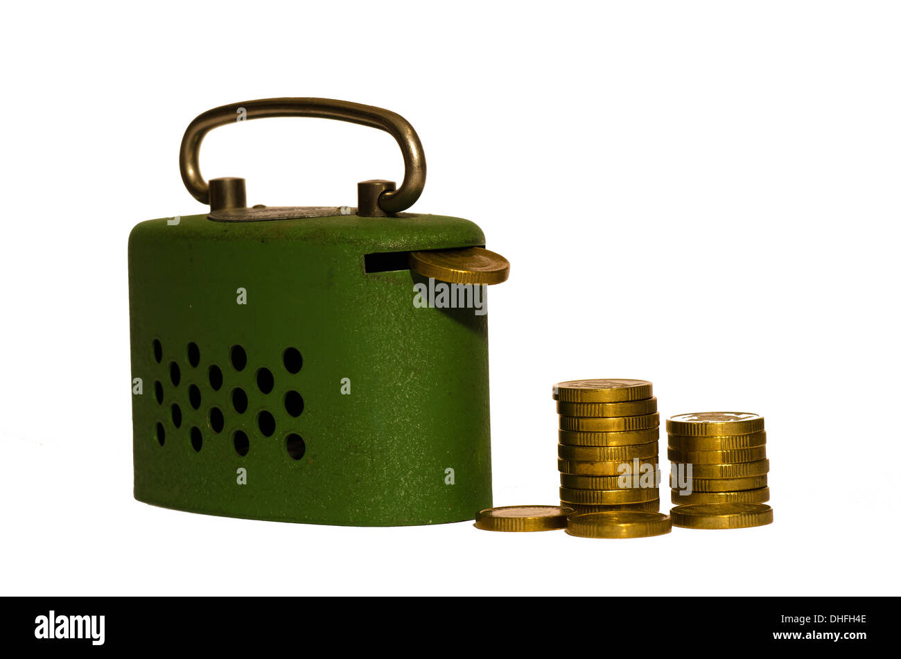 Box with coins hi-res stock photography and images - Alamy