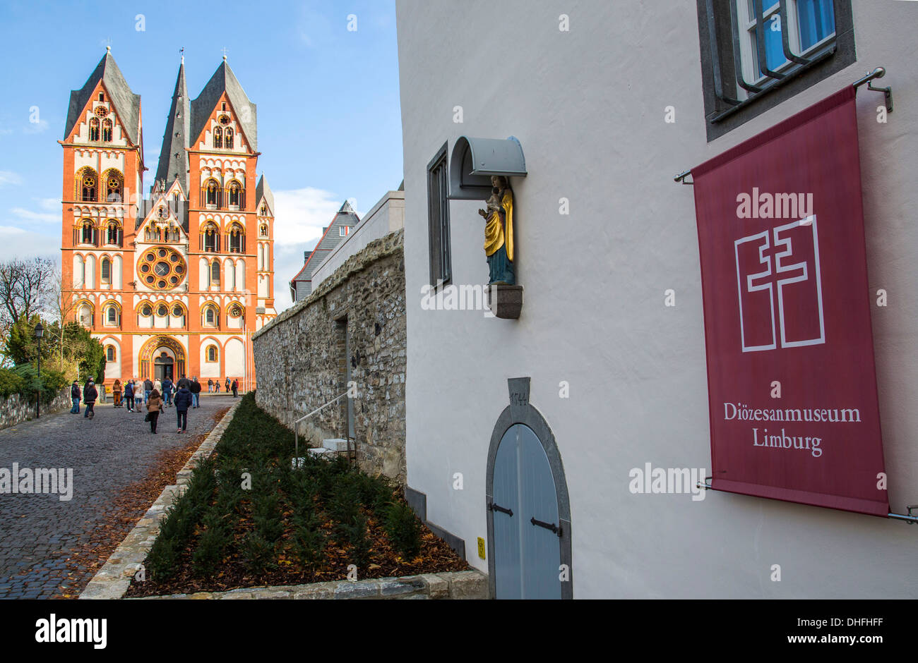 City of Limburg, at river Lahn. cathedral, episcopal city. Hesse ...