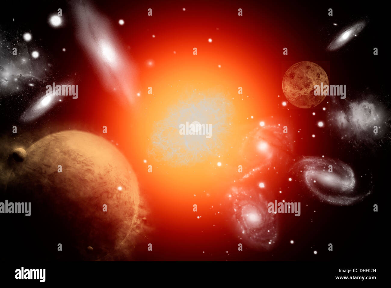 Universe begining expansion hi-res stock photography and images - Alamy