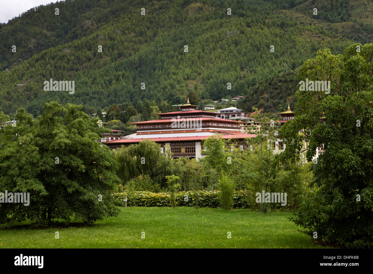 Bhutan, Thimpu, National Assembly building home of Bhutanese parliament ...