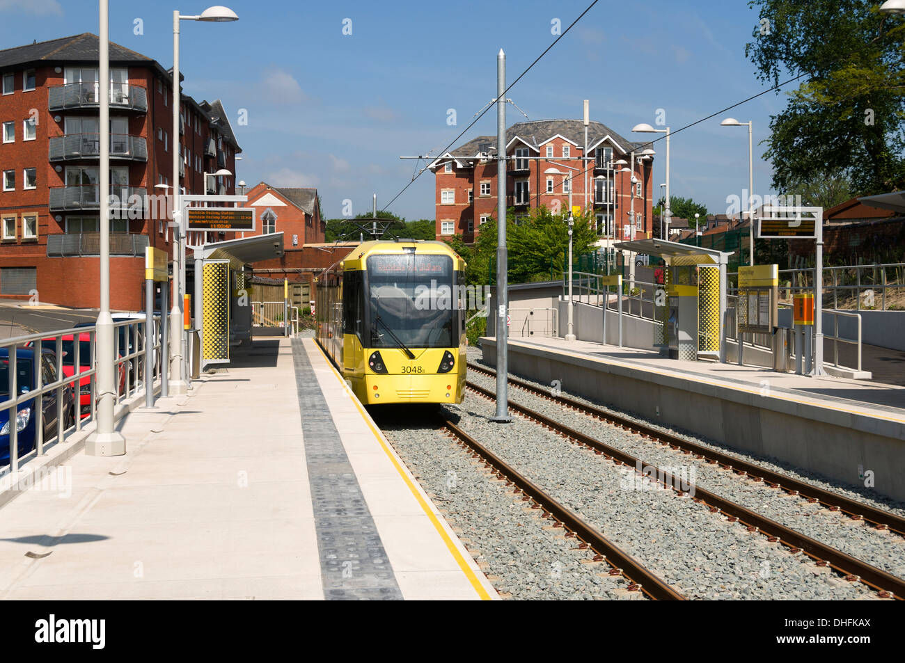 Didsbury Village Metrolink tram stop, Didsbury, Manchester, England, UK ...