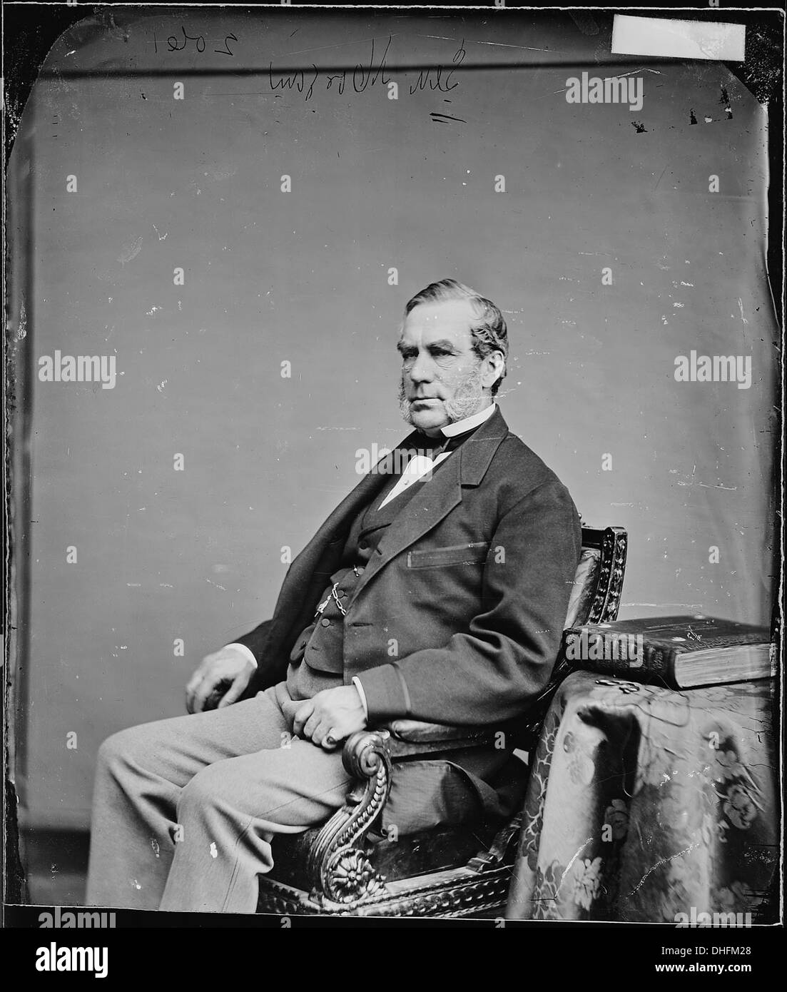 A portrait of Hon. Edwin D. Morgan, a notable figure from New York ...