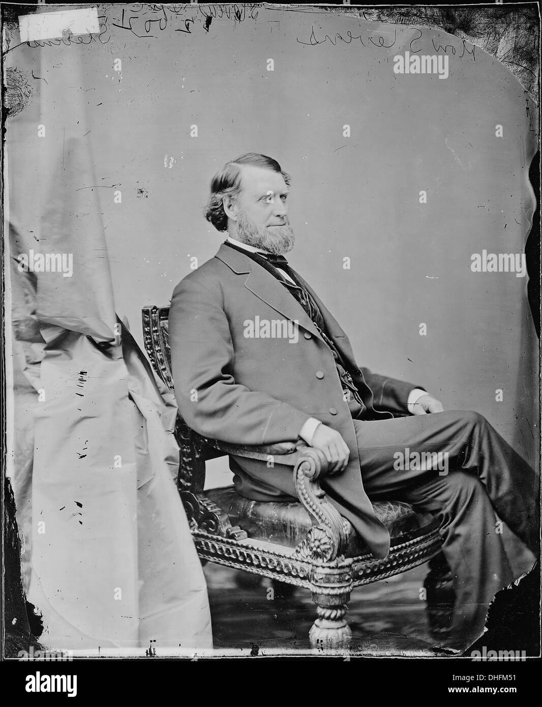 A formal portrait of Hon. Stevens, a prominent individual, is shown ...