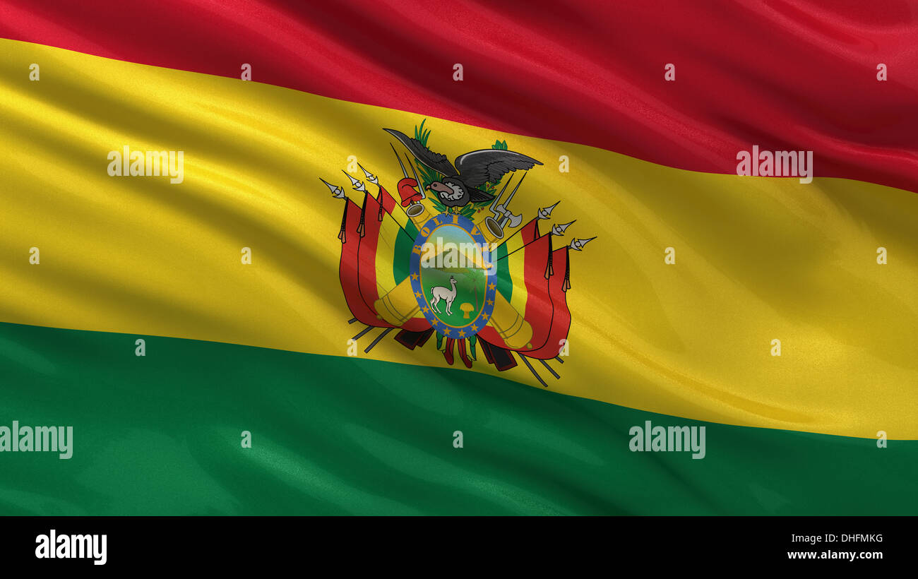 Flag of Bolivia Stock Photo - Alamy