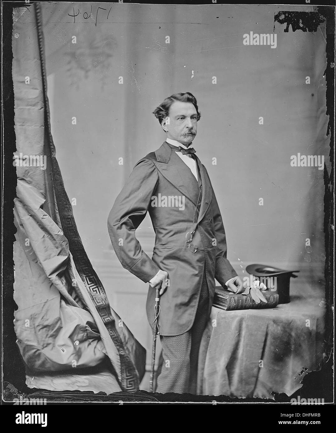 A portrait of a gentleman, showing formal attire and a classic ...