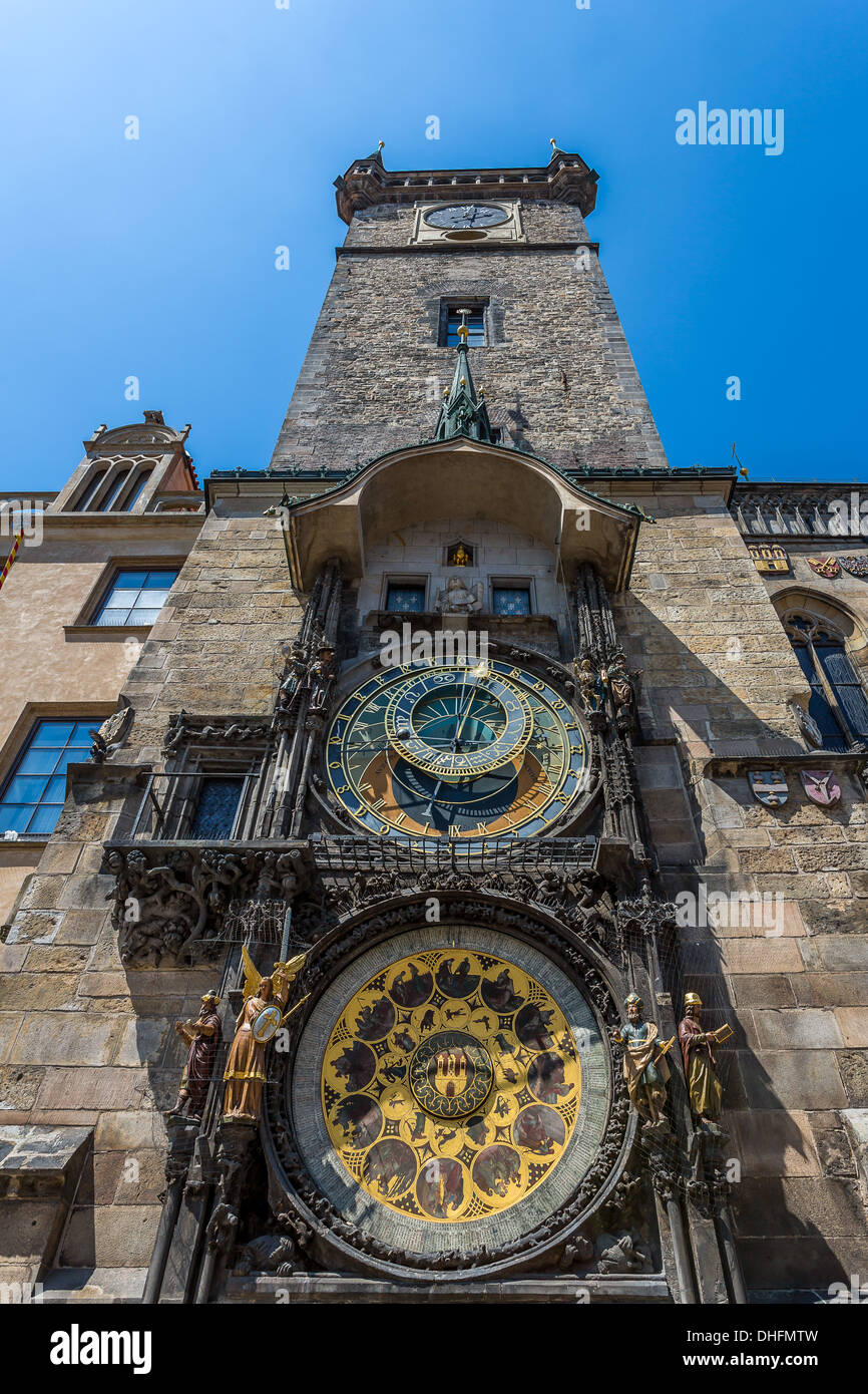 Prague Astronomical Clock in Old Town Square Stock Photo - Alamy
