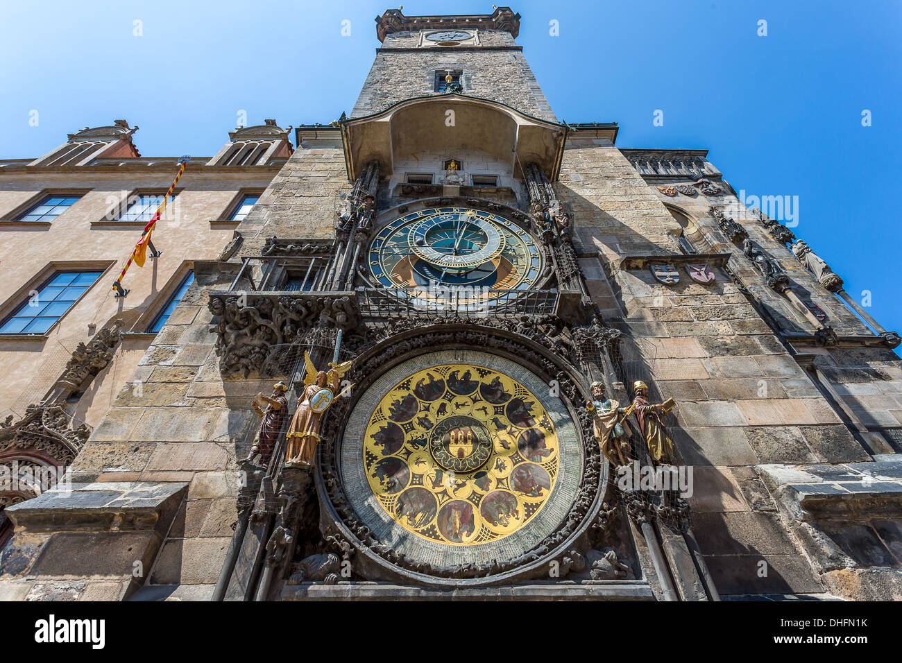 Prague Astronomical Clock in Old Town Square Stock Photo - Alamy