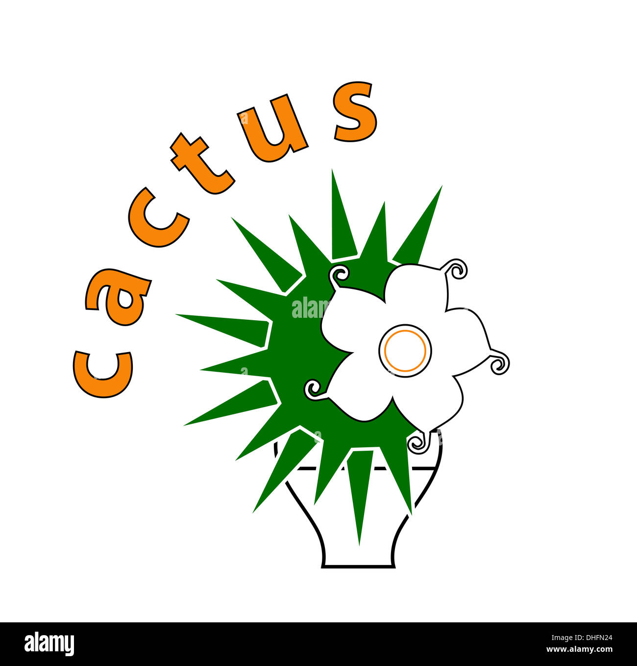 Cactus plant detail Cut Out Stock Images & Pictures - Alamy