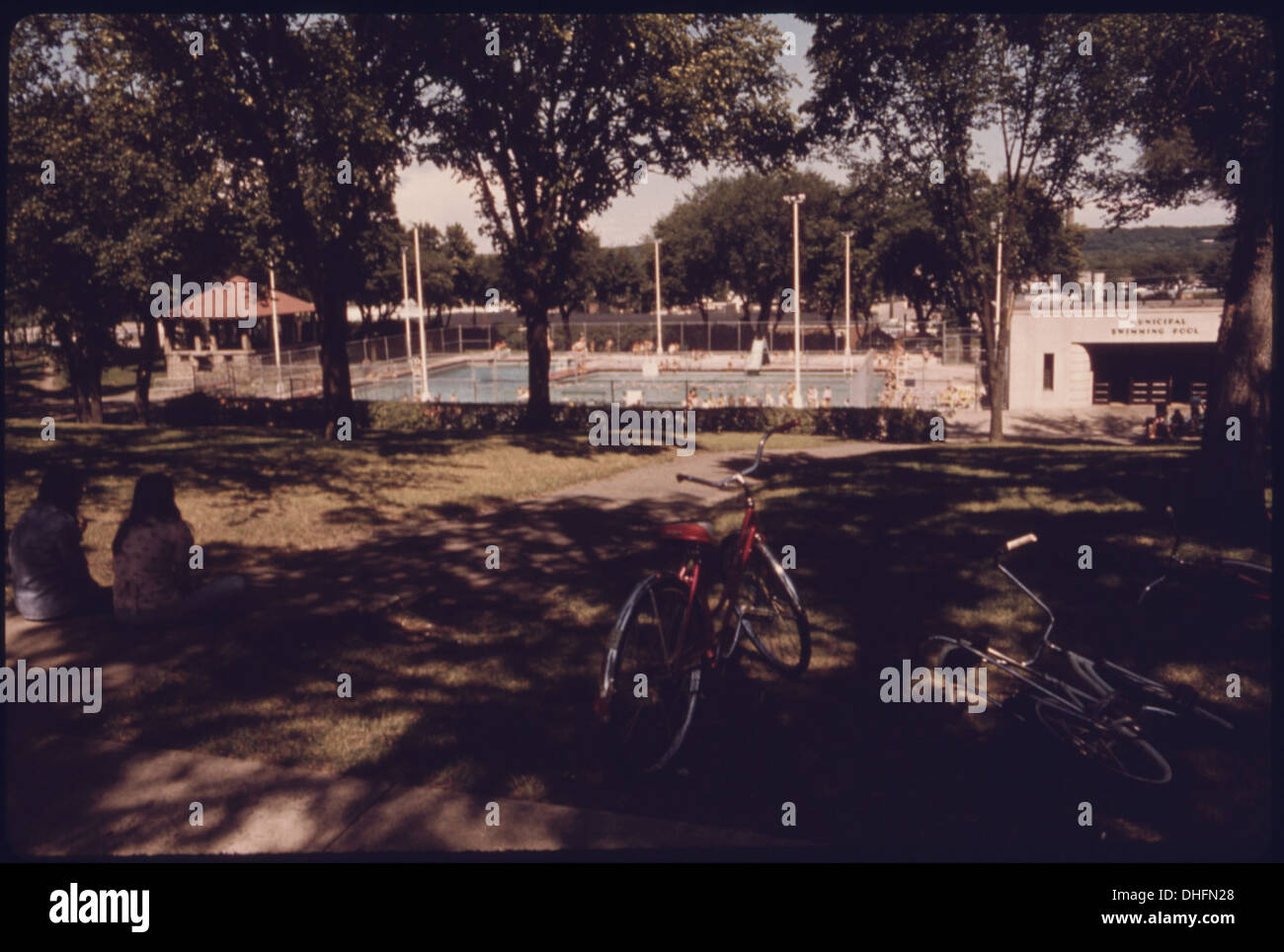 The public swimming pool in German Park, New Ulm, Minnesota, offers ...
