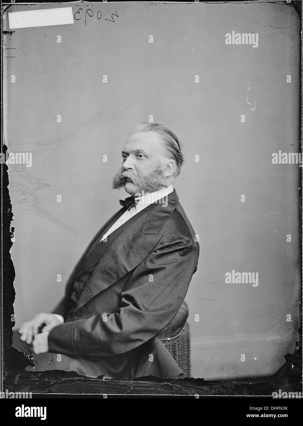 A portrait of a distinguished gentleman from the early 20th century ...