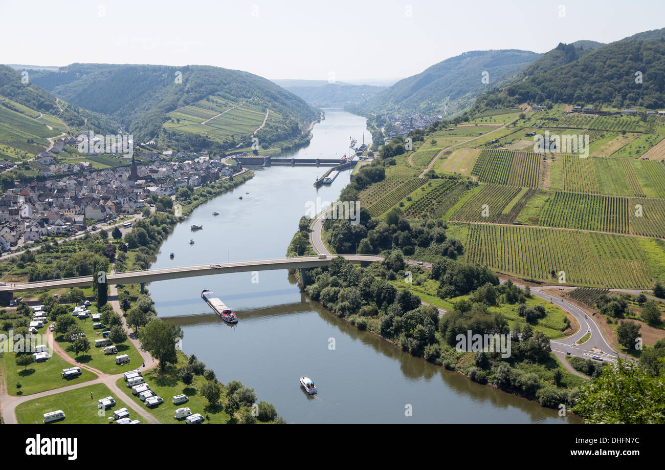 Landscape with the river Moselle near Neef in Germany Stock Photo - Alamy