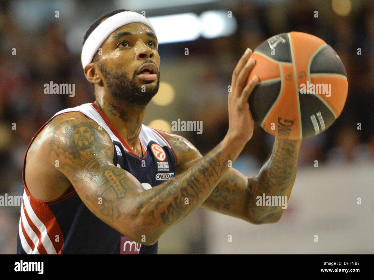 Munich, Germany. 08th Nov, 2013. Munich's Malcolm Delaney in action ...