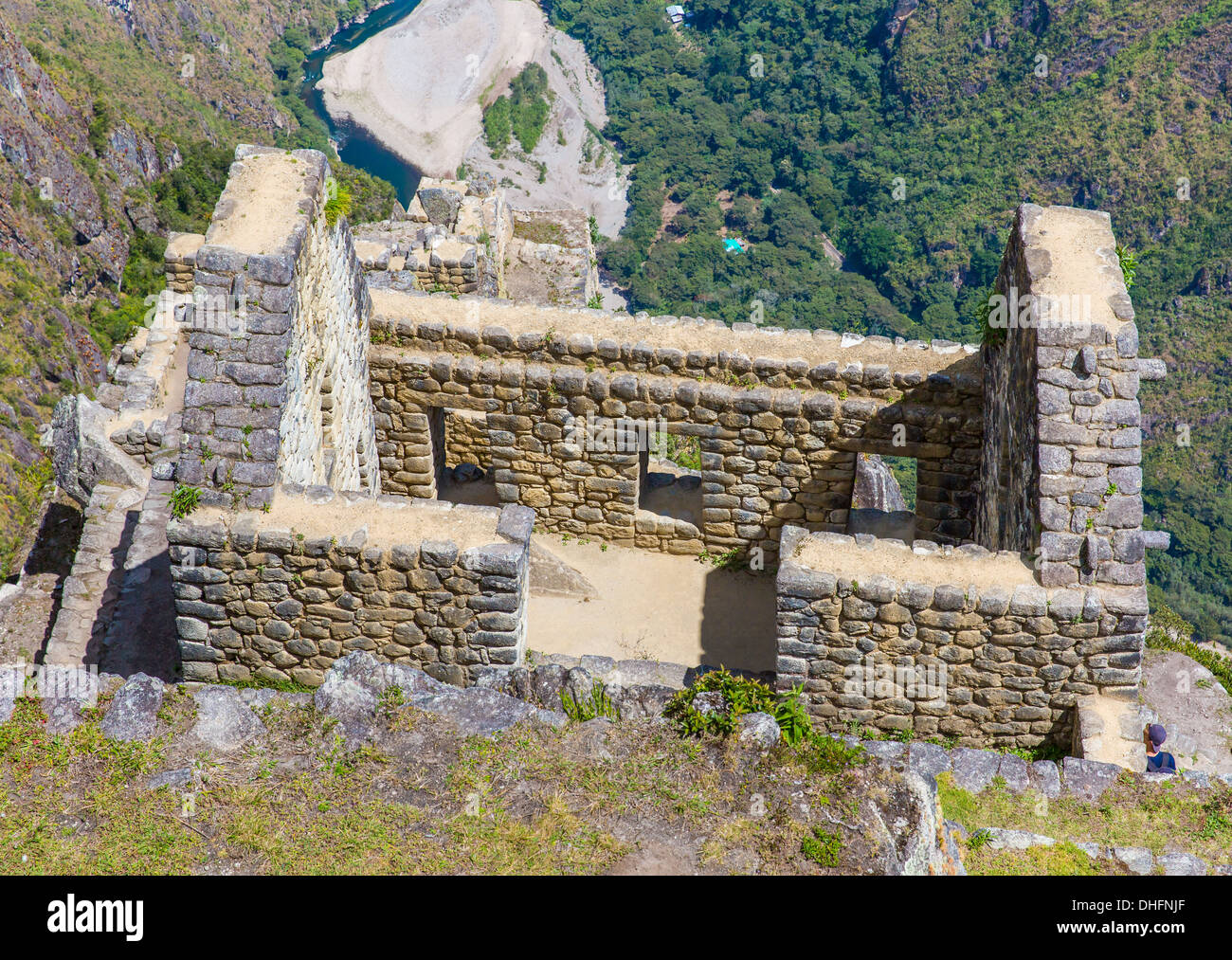 Inca Wall in Machu Picchu Peru South America. Example of polygonal ...