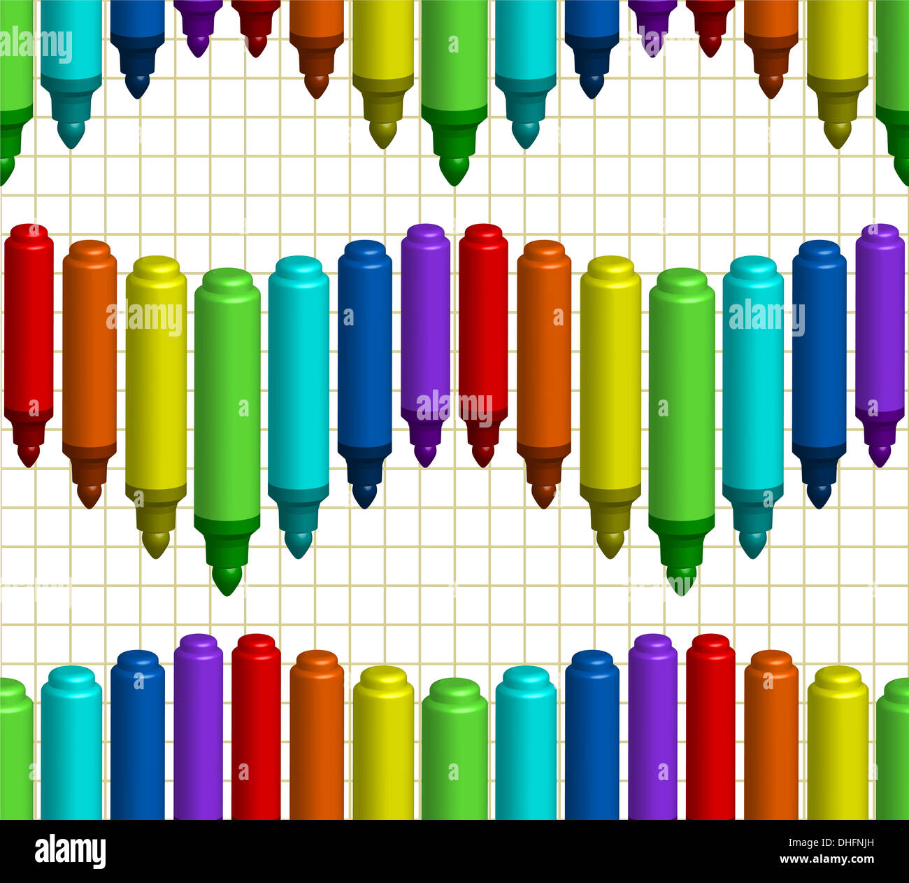 Seamless background with colored markers. There is an option in the ...
