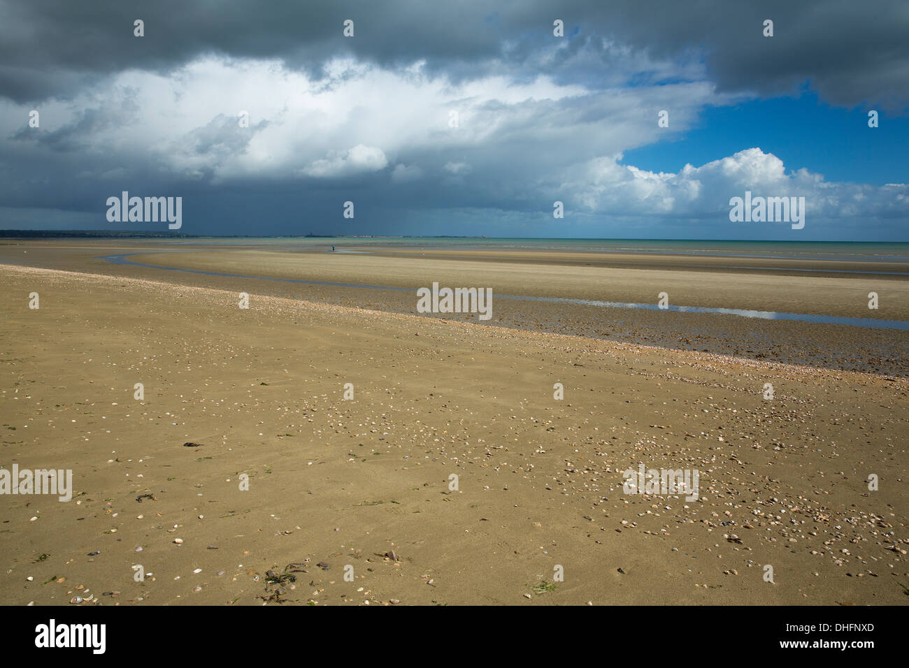 The foreshore at Quineville in Normandy, France Stock Photo - Alamy