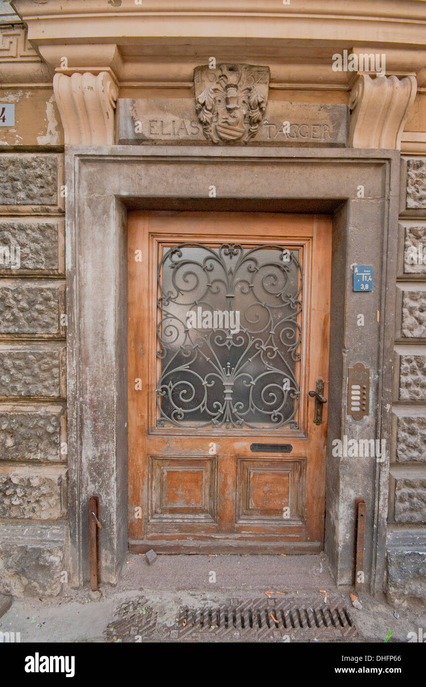 An Old Street Door Stock Photo - Alamy