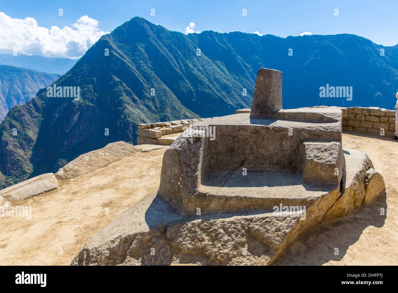 Inca Wall in Machu Picchu Peru South America. Example of polygonal ...