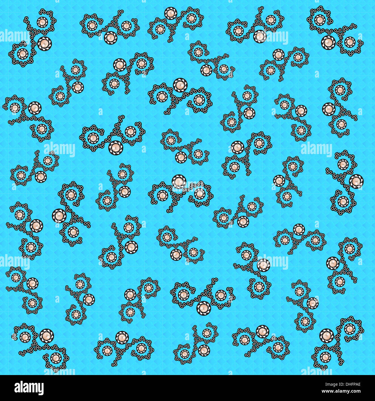 Beautiful vector asymmetric pattern with round pearls use Stock Photo ...