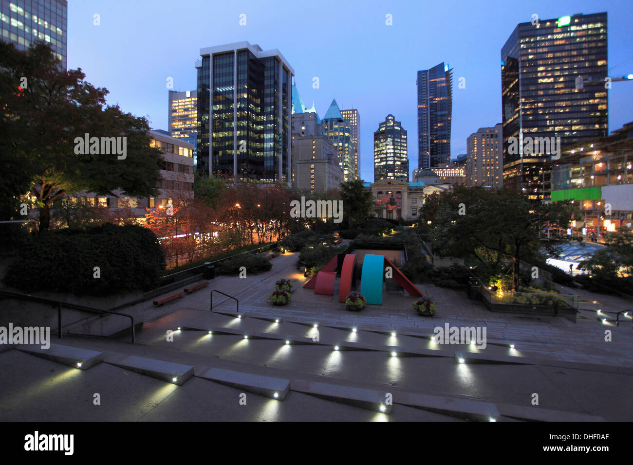 Robson square vancouver british columbia hi-res stock photography and ...