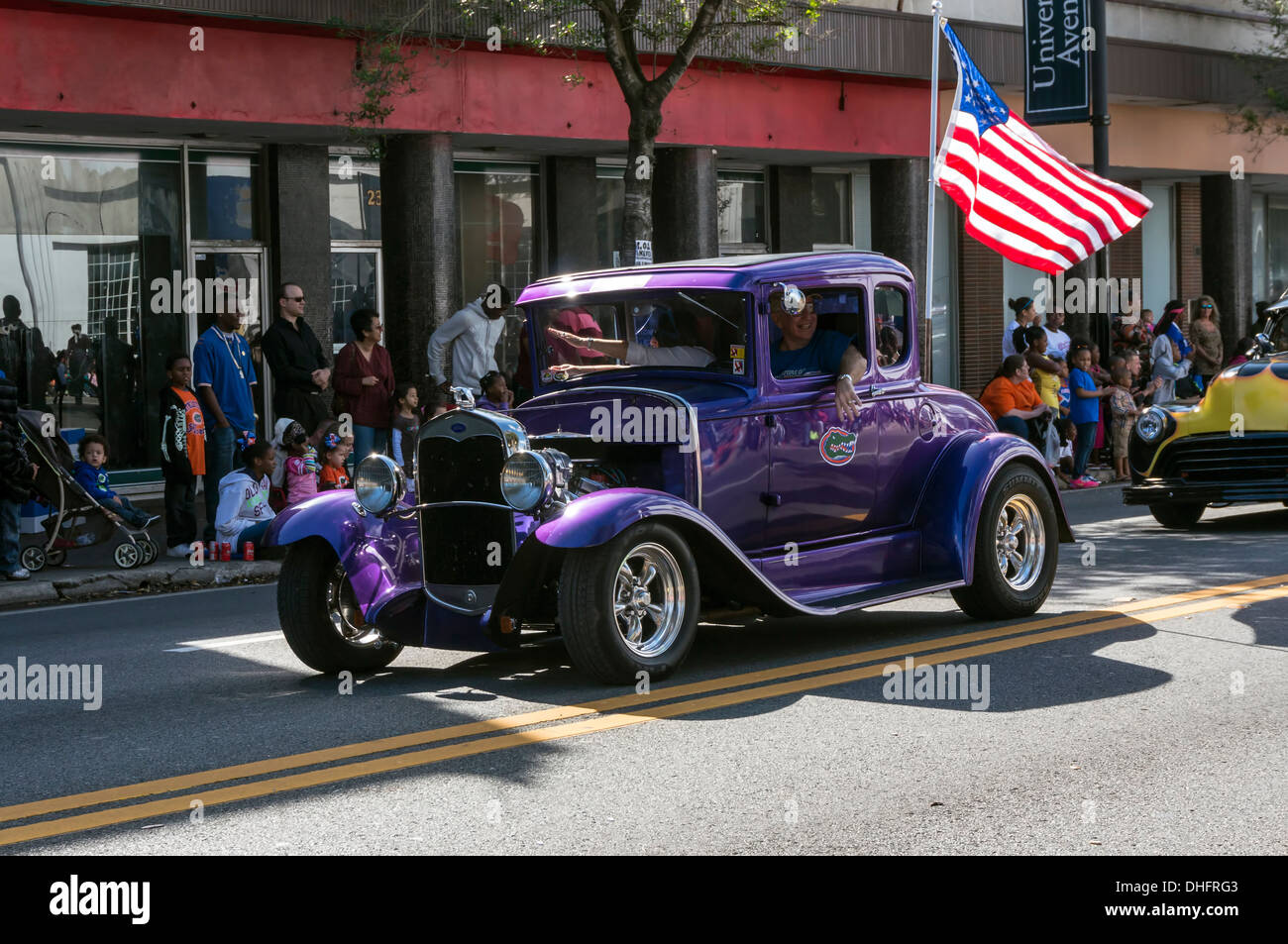 Purple 1932 Ford five window coupe hotrod in the University of Florida ...