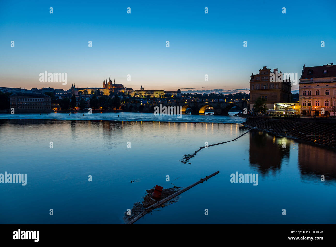 Panoramic view across vltava hi-res stock photography and images - Alamy