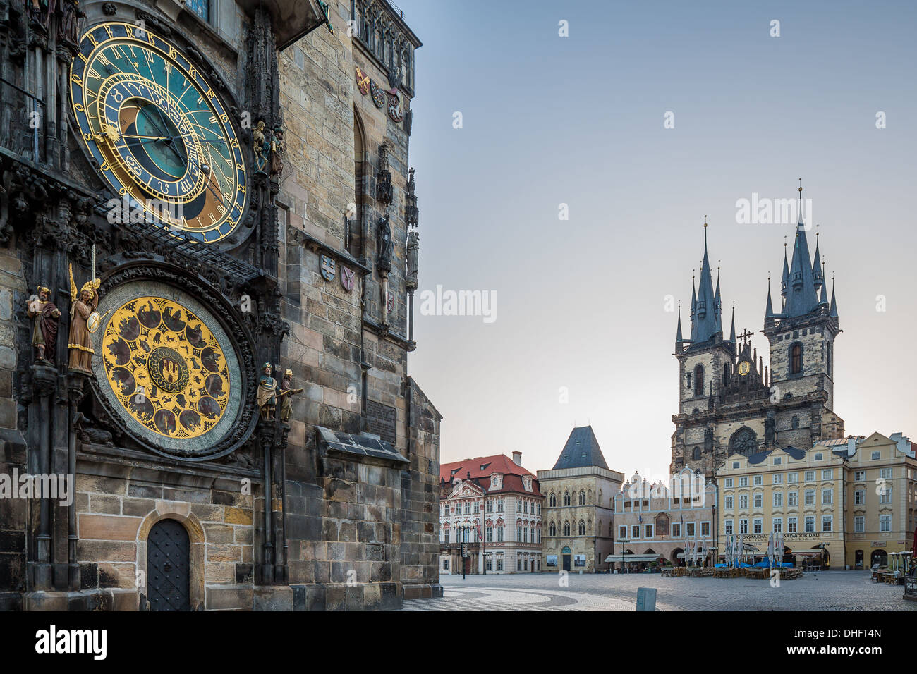 Prague Astronomical Clock in Old Town Square Stock Photo - Alamy