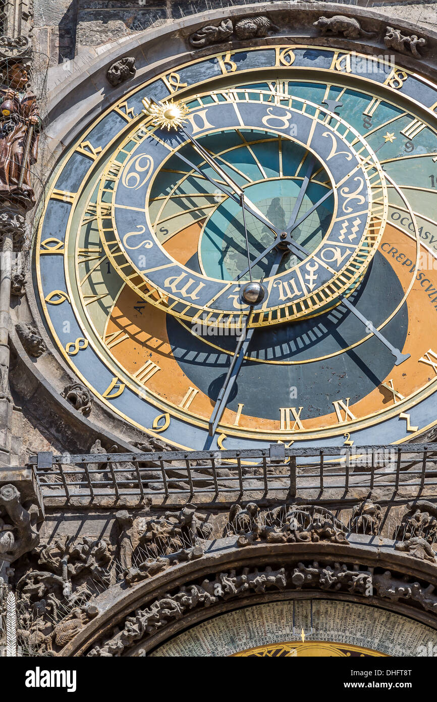Prague Astronomical Clock in Old Town Square Stock Photo - Alamy