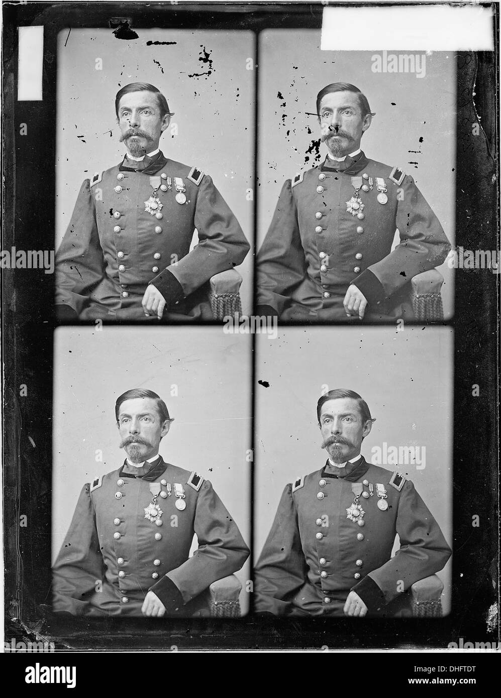 A portrait of General Alfred N. Duffie, a U.S. Army officer who served ...