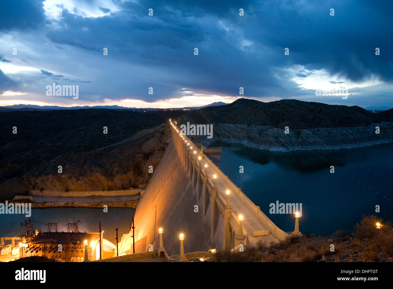 Elephant Butte Dam (1916), near Truth or Consequences, New Mexico USA ...