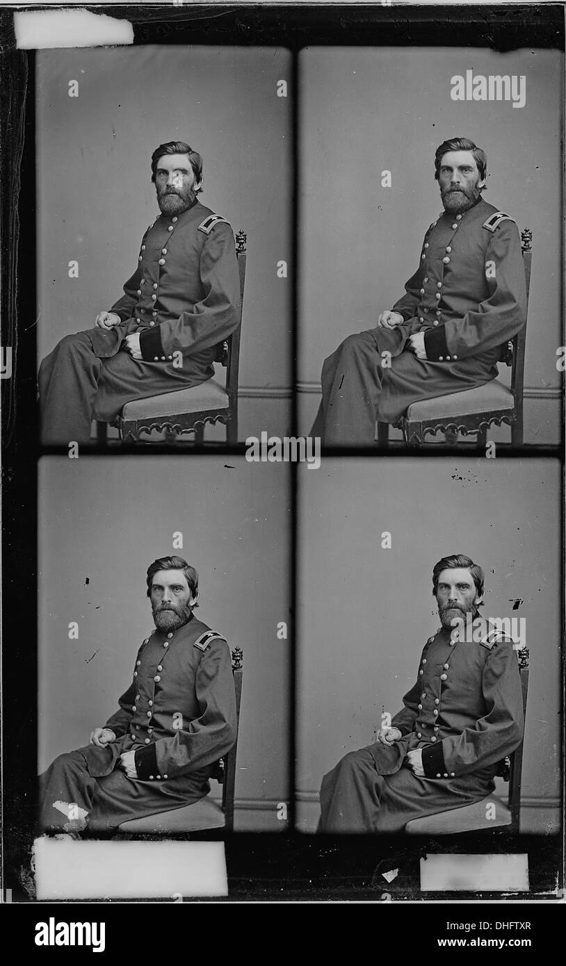 A photograph of General Grenville M. Dodge, a prominent Union general ...