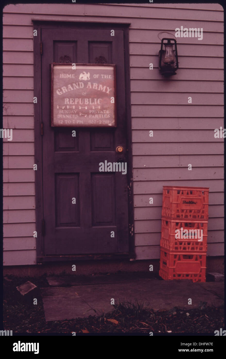 This close-up view of a door to the Grand Army of the Republic (G.A.R ...