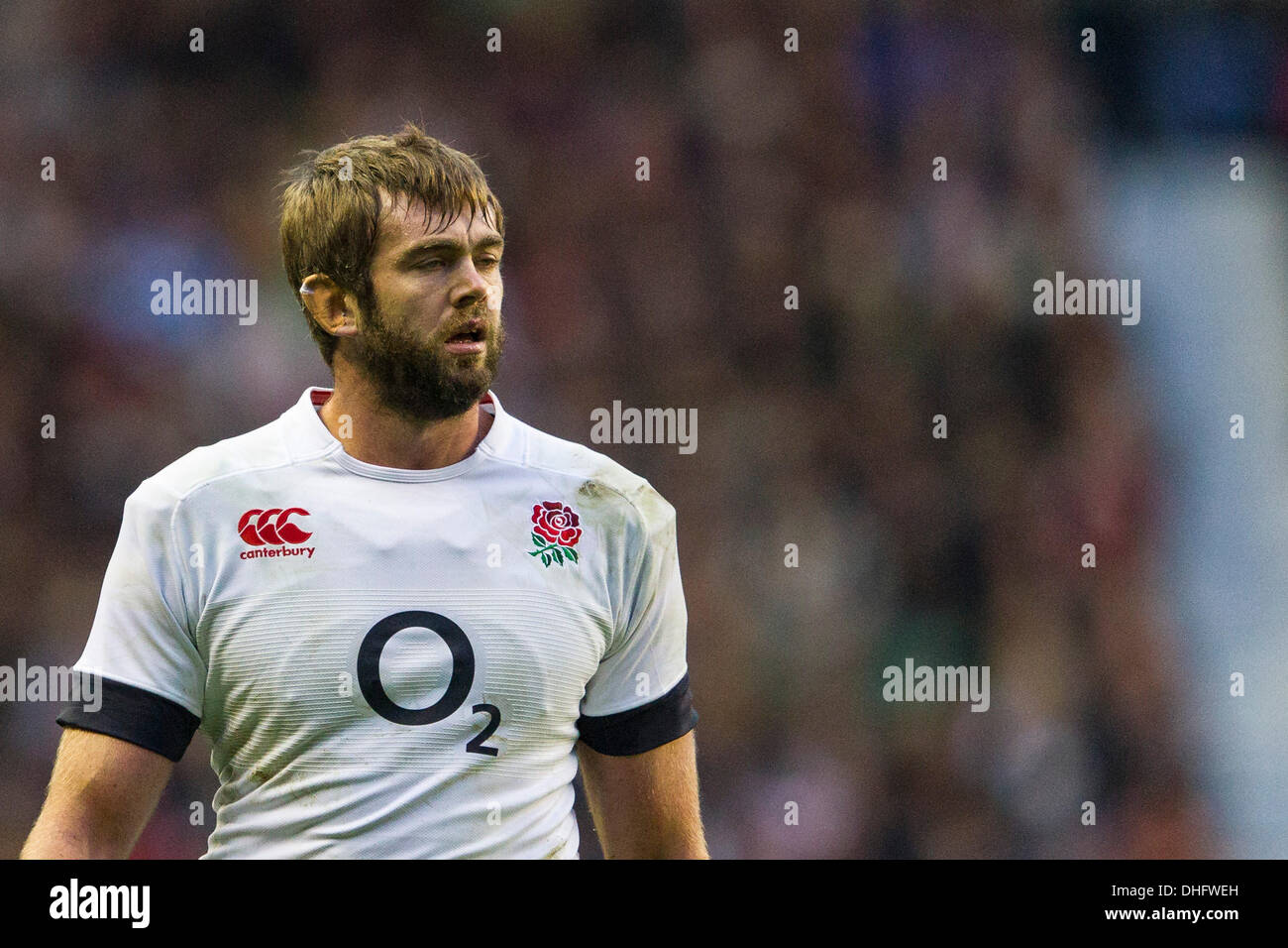 London, UK. 09th Nov, 2013. England replacement second row Geoff ...