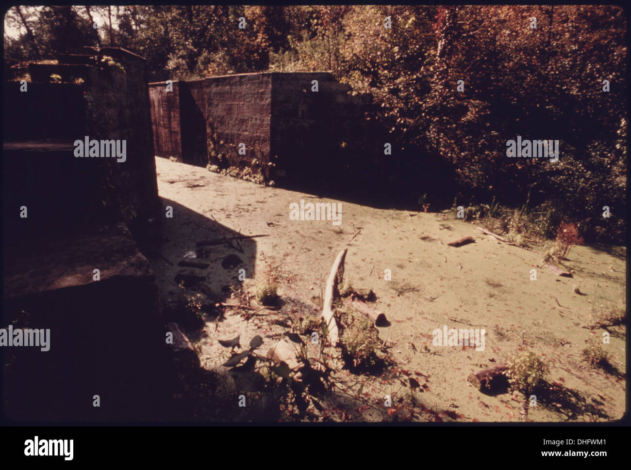 This image shows Deep Lock, the deepest lock in the Ohio-Erie Canal ...