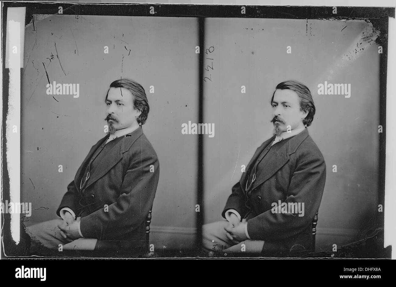 A portrait of Thomas Nast, a famous 19th-century political cartoonist ...