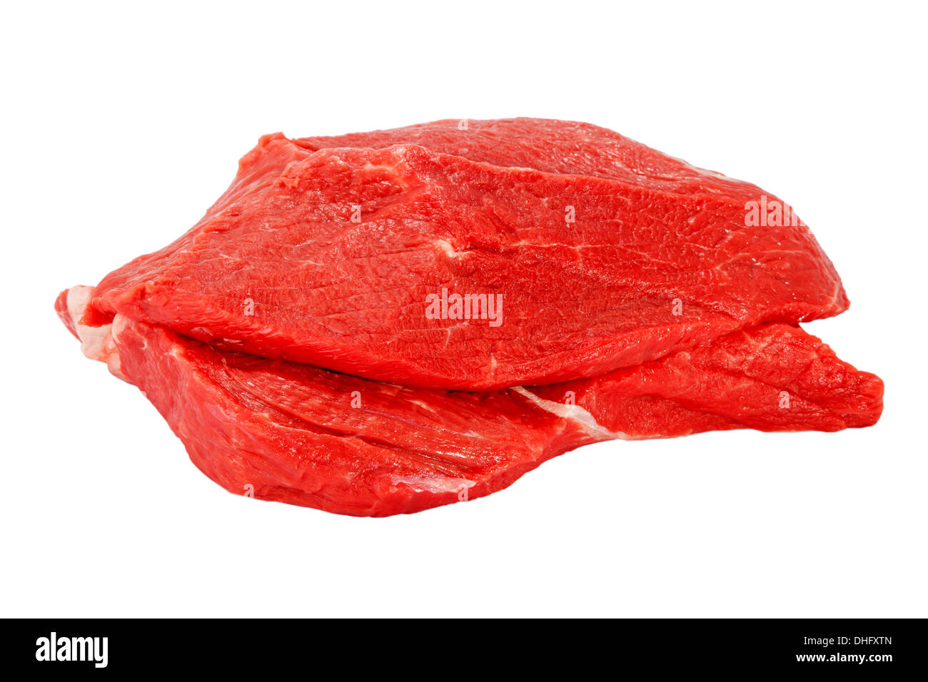 Fresh raw beef meat isolated on white background Stock Photo - Alamy