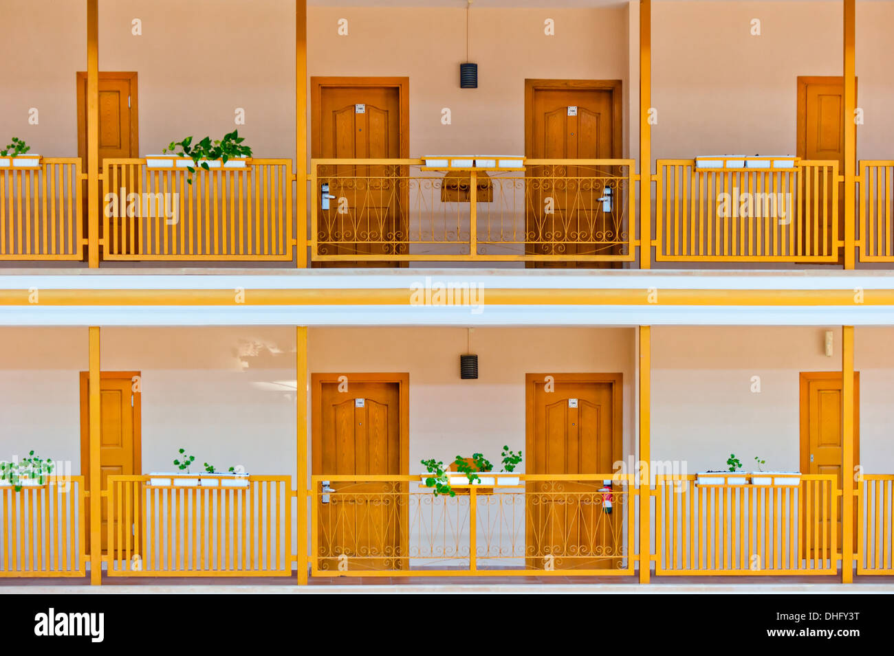 Rooms at the exit to the patio Stock Photo - Alamy