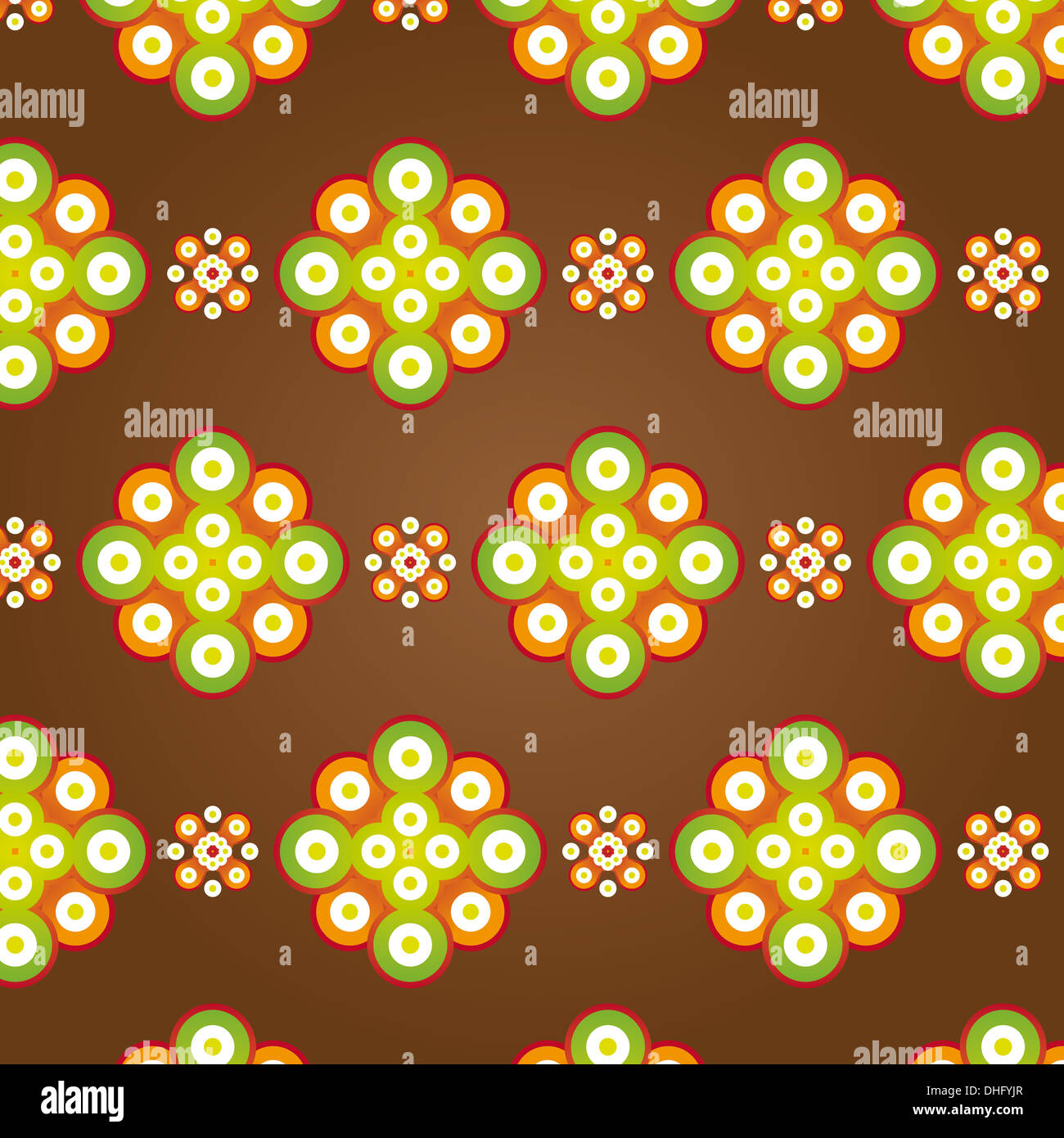 Vector illustration of a retro seamless pattern Stock Photo - Alamy