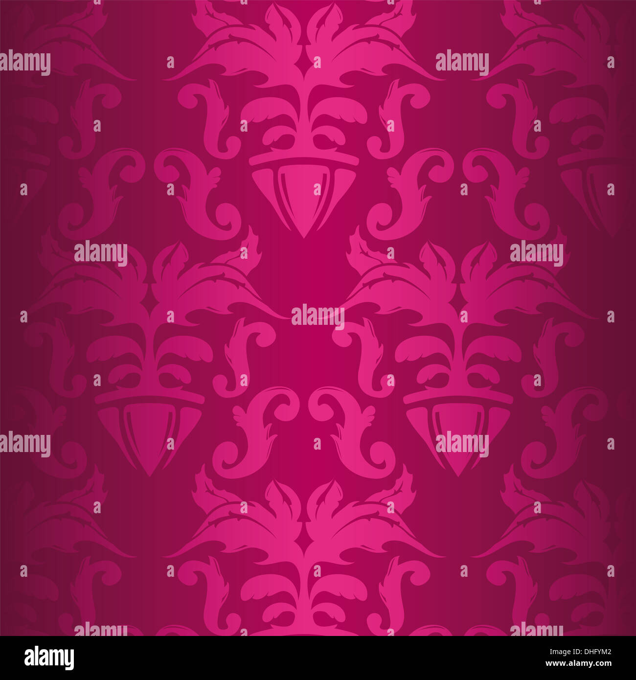Illustration of a pink vintage floral pattern Stock Photo - Alamy