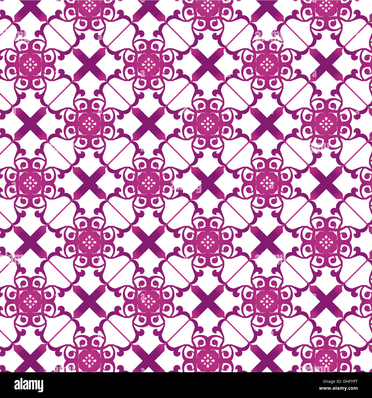 Illustration of a purple vintage seamless pattern wallpaper Stock Photo ...