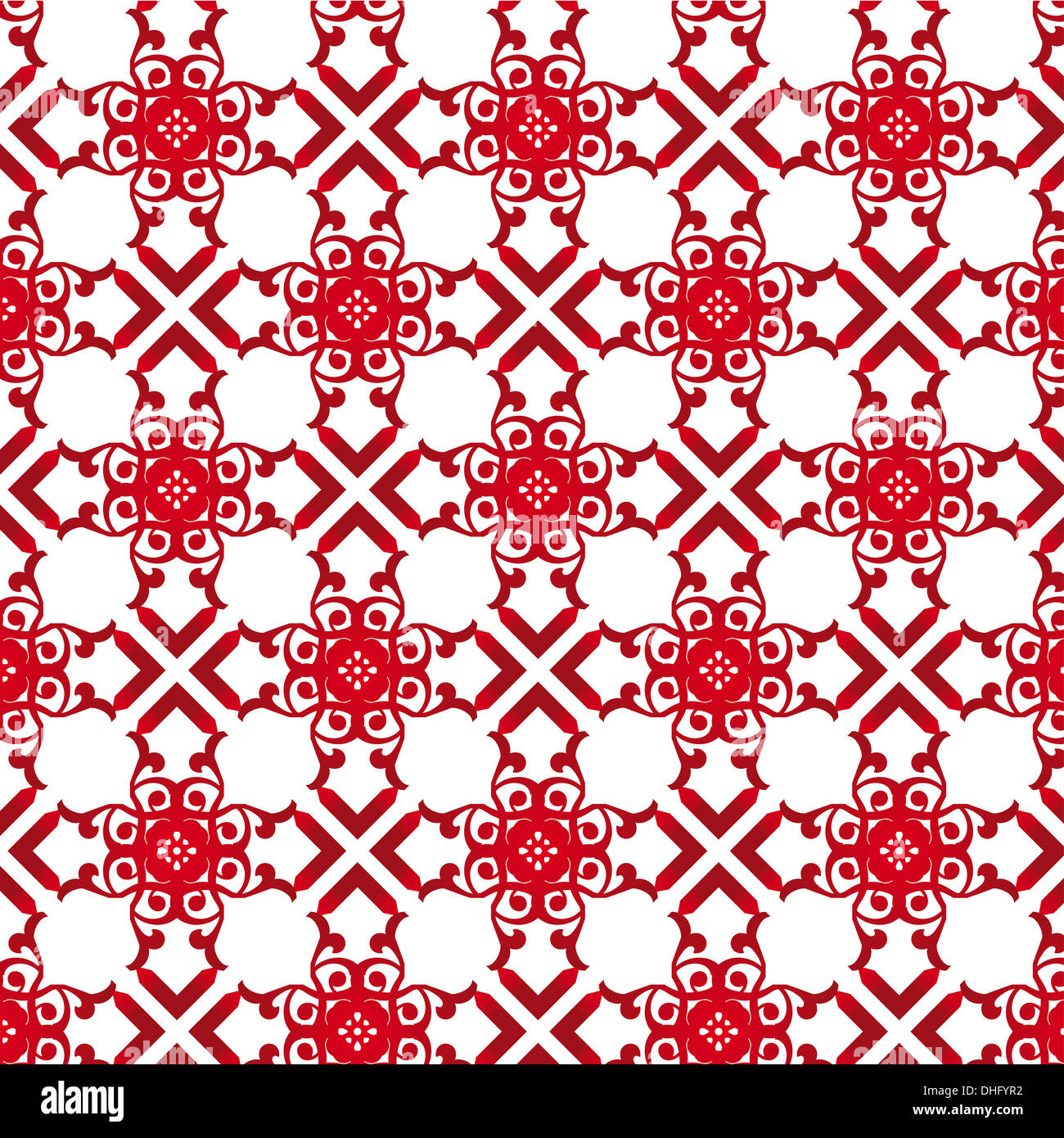 Illustration of a red vintage seamless pattern wallpaper Stock Photo ...