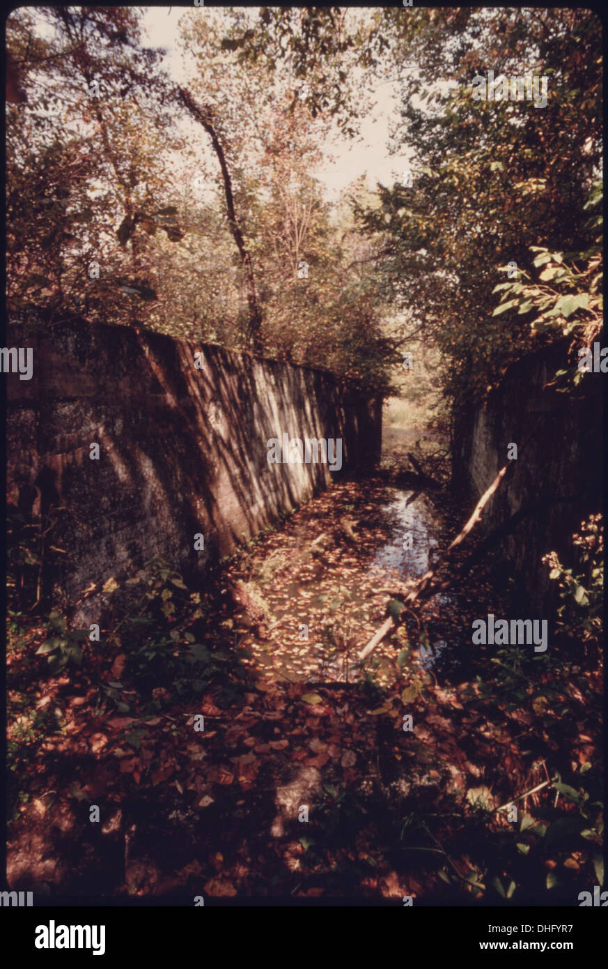 Stumpy Basin Lock, located on the Ohio-Erie Canal near Cleveland, Ohio ...