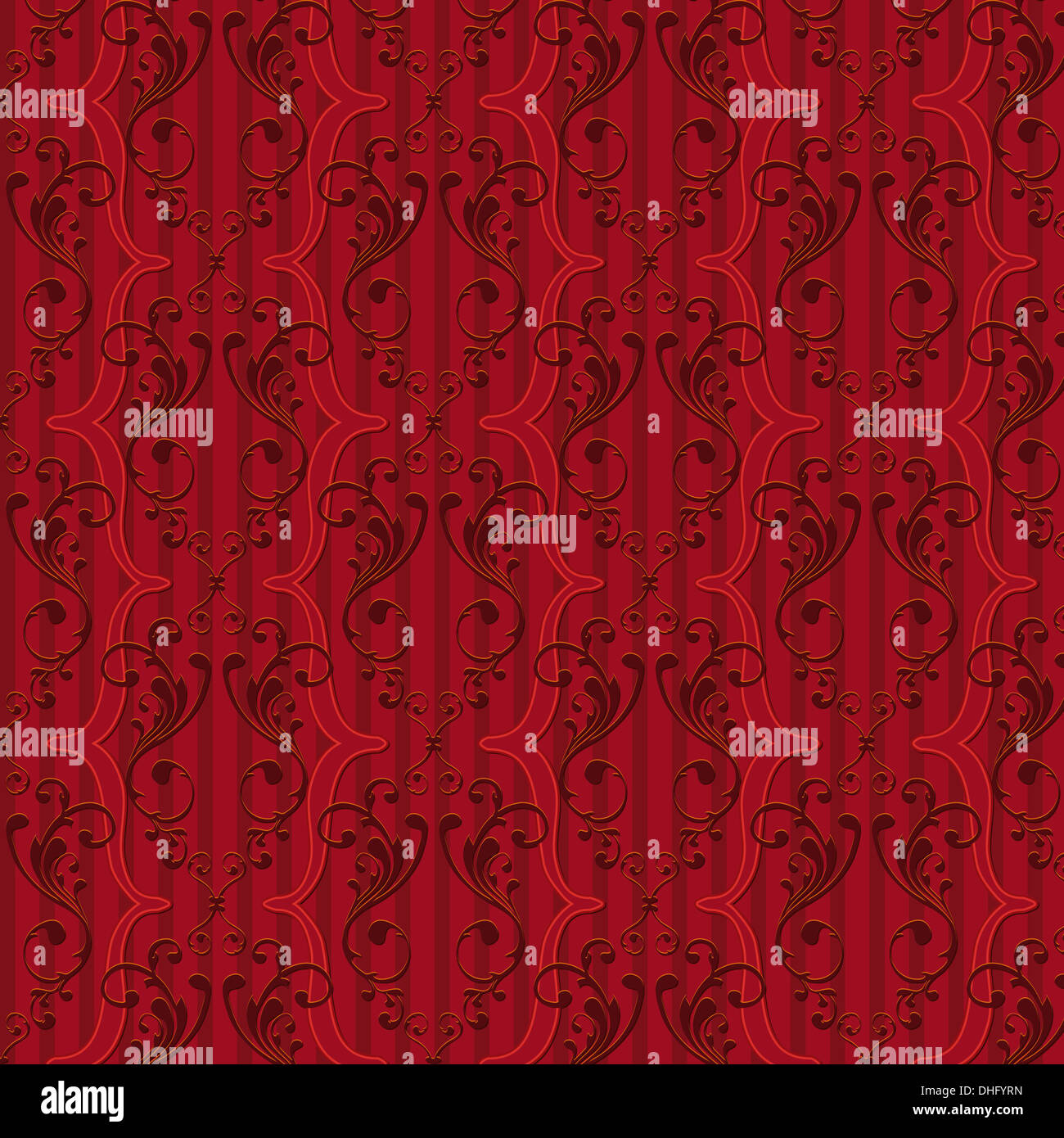 Vector illustration of a red vintage seamless pattern wallpaper Stock ...
