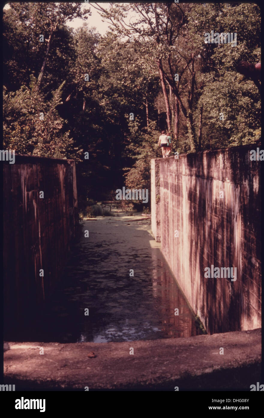 The deepest of the 40 locks on the Ohio-Erie Canal, located between ...