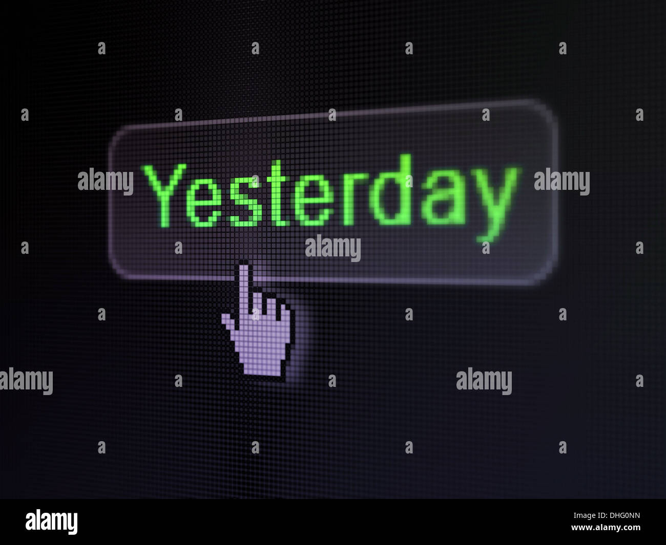 Time concept: Yesterday on digital button background Stock Photo - Alamy